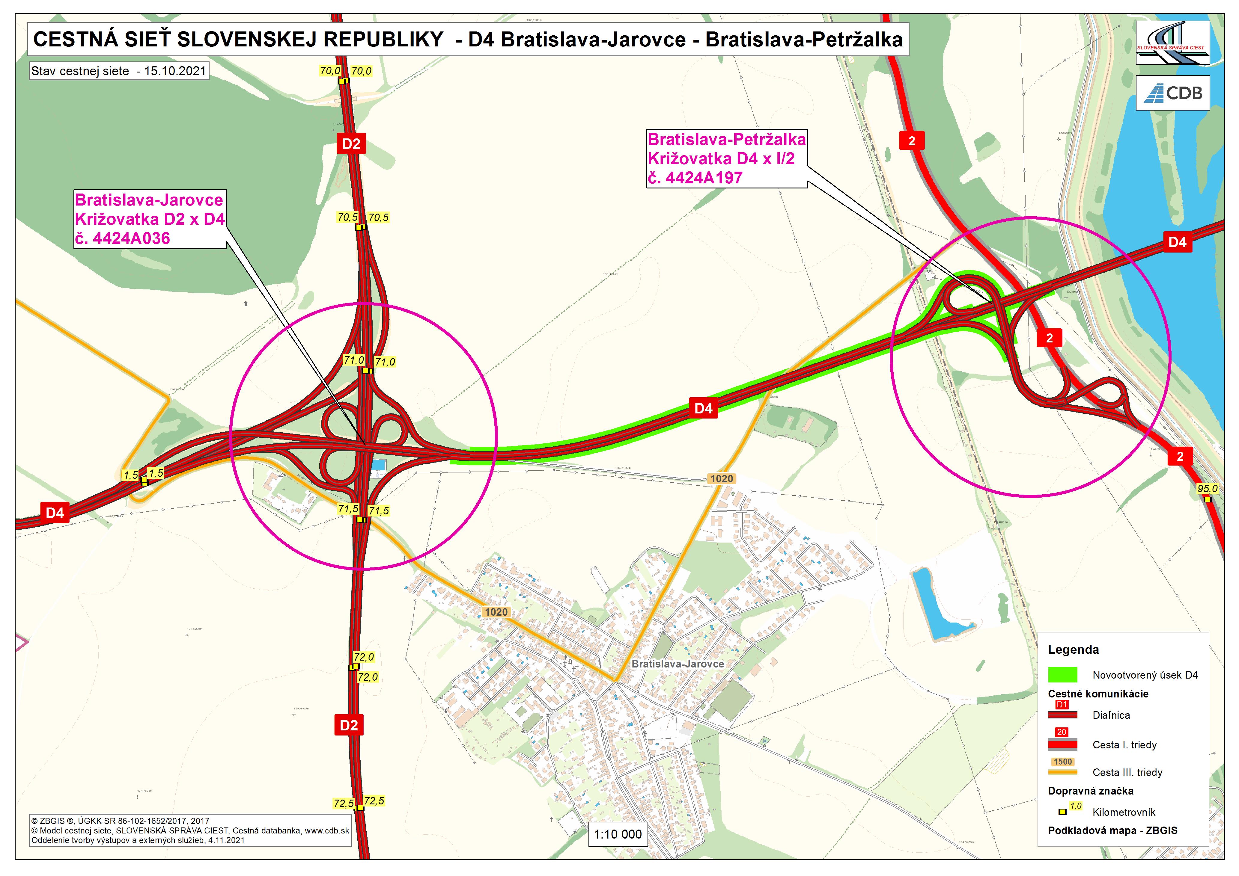 D4, nový úsek Bratislava Jarovce-Petržalka | cdb.sk